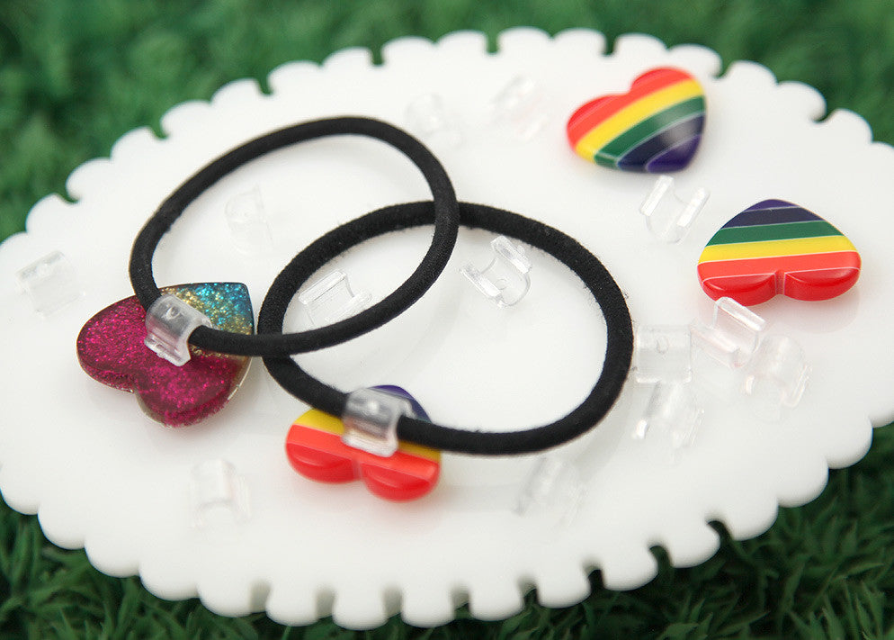10mm Hair Tie Maker - Clear Plastic Base for Making Your Own Cute Hair ...